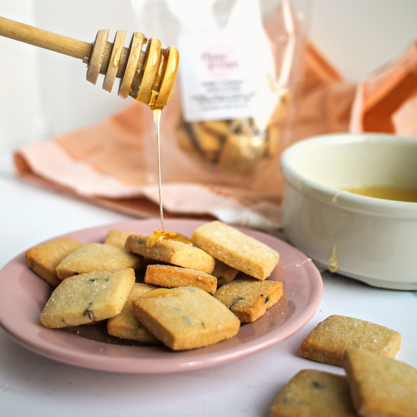 Honey Lavender Shortbread Nosh Cookies